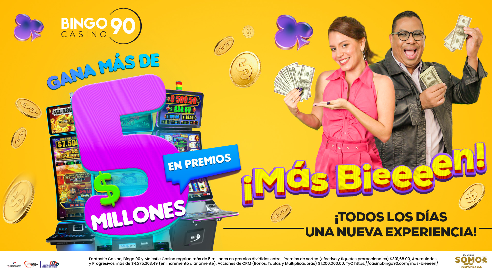 Casino Bingo 90: La sala de juegos y bingo más grande de Panamá